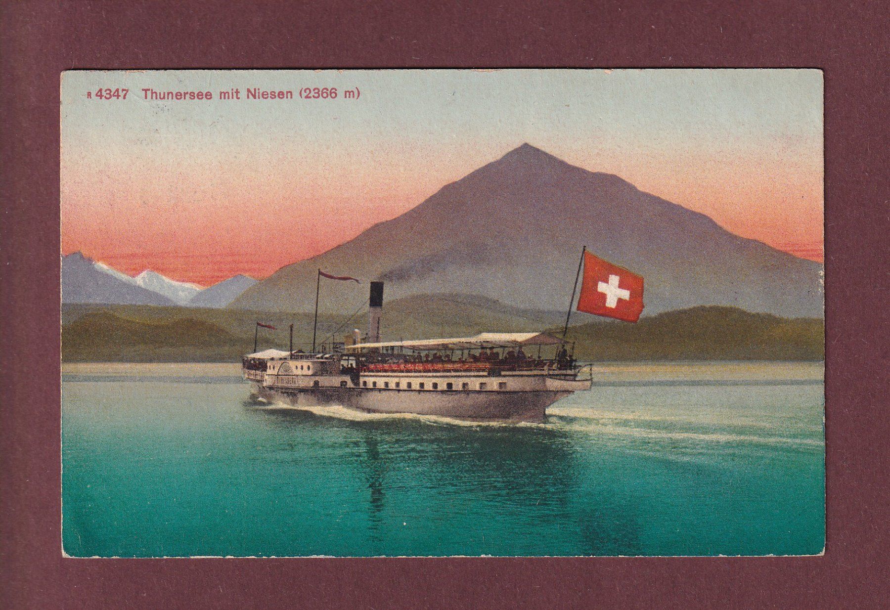 Thunersee - SCHIFF - Niesen - 1919 (D'occasion) à Pully pour CHF 5 ...