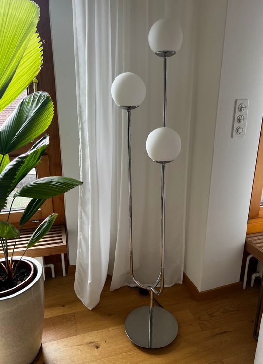 SIMRISHAMN IKEA Standleuchte, verchromt/opalweiß Glas | Kaufen auf Ricardo