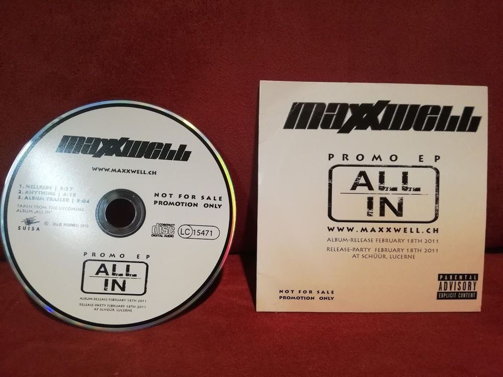 Maxxwell All in Promo EP (CD Single RAR) (Gebraucht) in Zofingen für ...