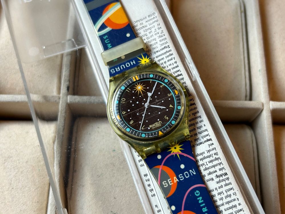 Montre Swatch Solar PLANETARIUM SRG100 fonctionne 1994 | Kaufen auf Ricardo