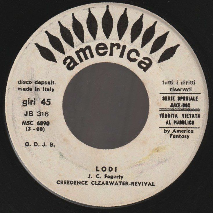 7 " CREEDENCE CLEARWATER REVIVAL LODI / BAD MOON RISING juke (Gebraucht ...