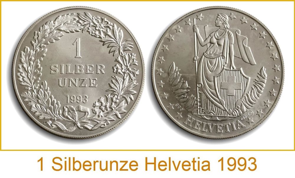 Eine Silberunze 1993 Helvetia (Neu (gemäss Beschreibung)) in Flamatt für CHF 50 – mit Lieferung ...