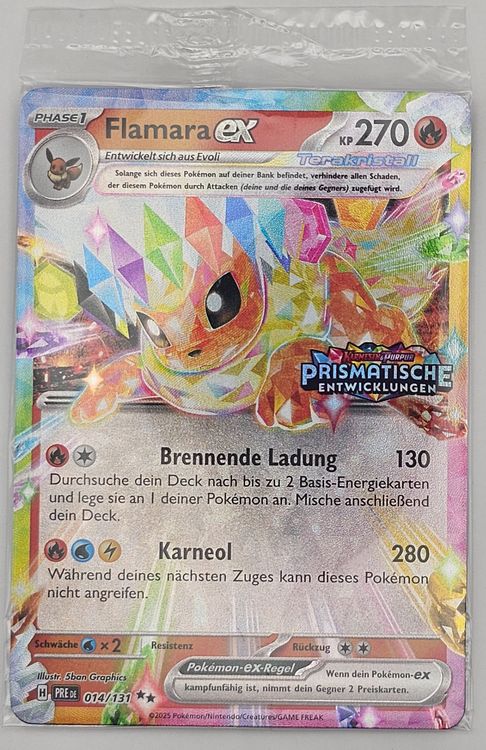 Pokemon Karte Flamara ex mit Stempel🇩🇪 (Gebraucht) in Moosseedorf für ...