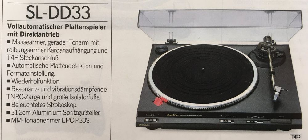 Plattenspieler Technics SL-DD33 (Gebraucht) in Rorschacherberg für CHF ...
