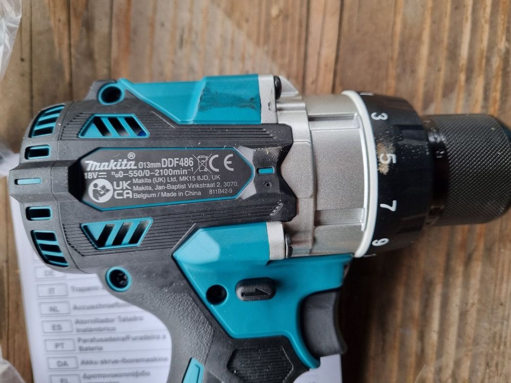 Makita Akku Bohrschrauber 18V DDF486 Anziehdrehmoment 130Nm (Neu (gemäss Beschreibung)) in ...