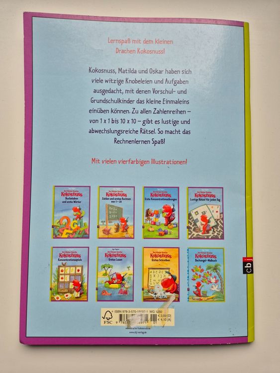 Drache Kokosnuss - Das kleine Einmaleins Mathe Übungsheft (Neu (gemäss ...