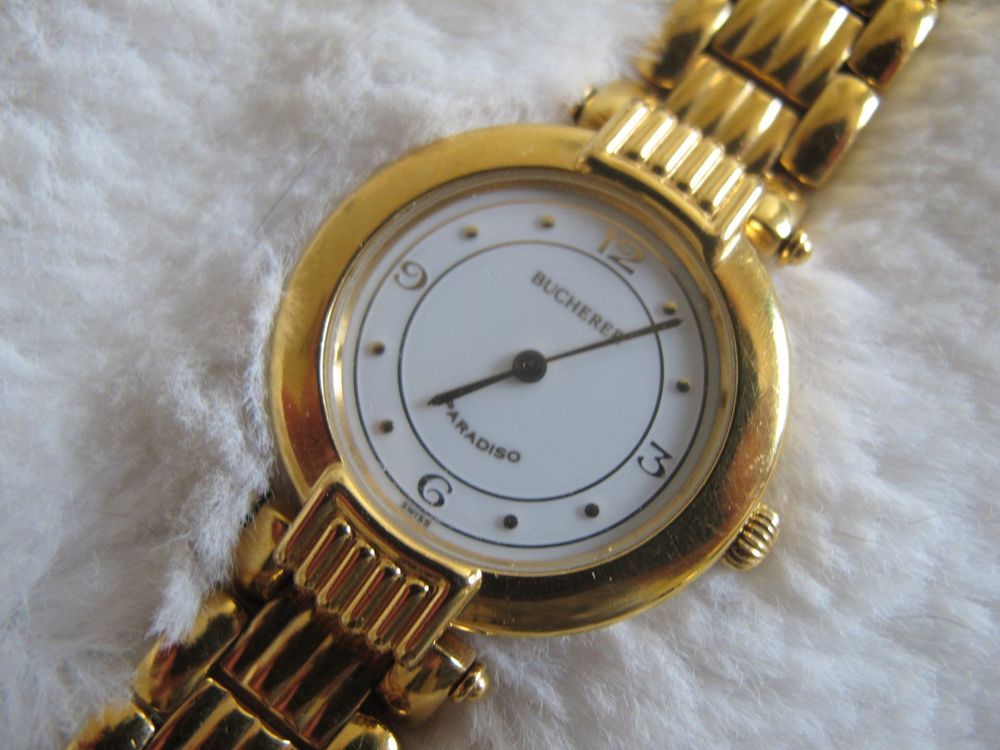 Bucherer Paradiso Quartz Damen Vergoldet Läuft Genau | Kaufen auf Ricardo
