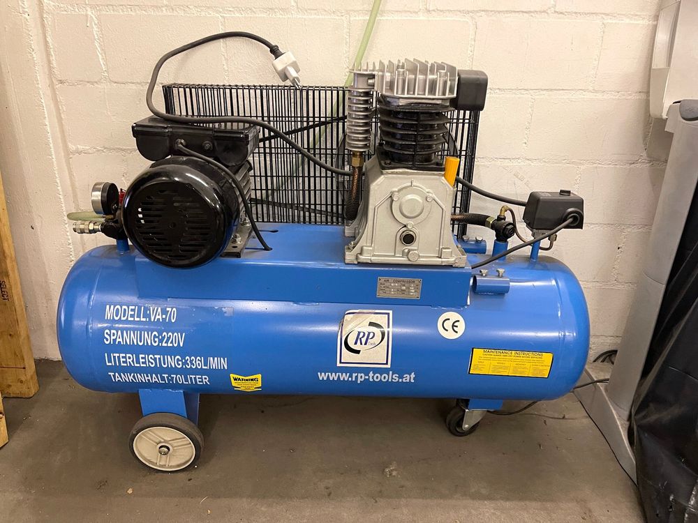 Kompressor mit 70 Liter Tank (Gebraucht) in Binningen für CHF 225 – nur ...