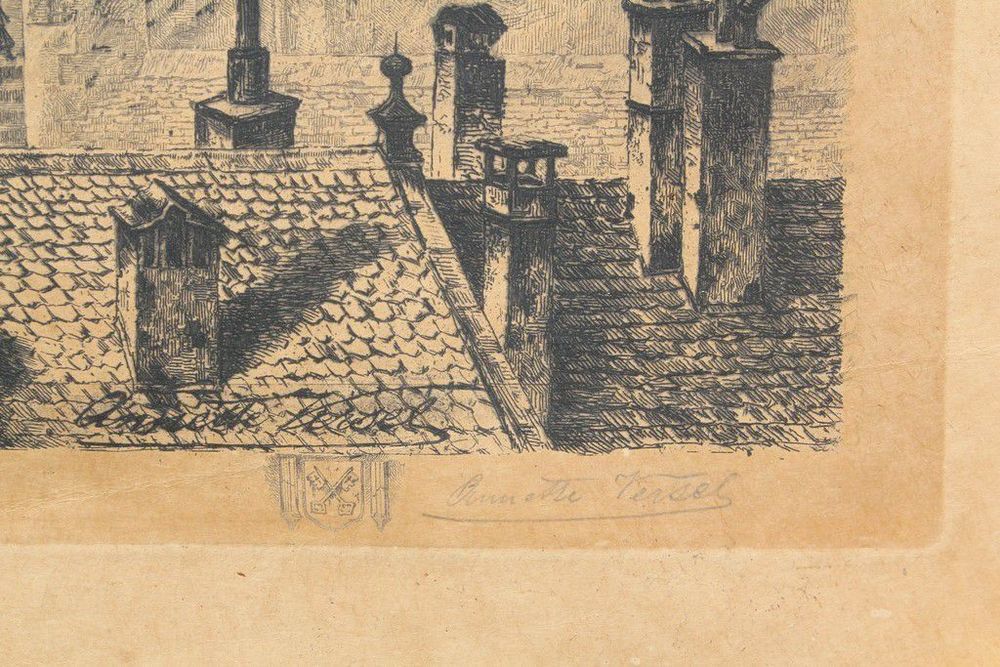 Gravure Annette VERSEL Cathédrale Genève (Gebraucht) in Vandoeuvres für ...