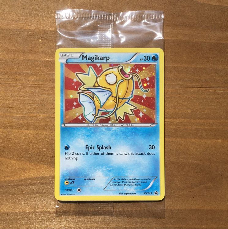 Magikarp Holo Black Star Promo XY143 Neu & Sealed | Kaufen auf Ricardo