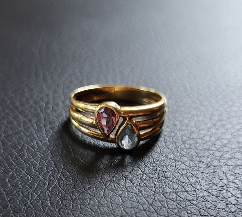 Gold 750 Ring Mit Steine | Kaufen auf Ricardo