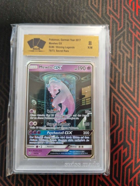 Mewtwo / Mewtu GX AltArt / SGS 8 (Gebraucht) in Killwangen für CHF 120 – mit Lieferung auf ...