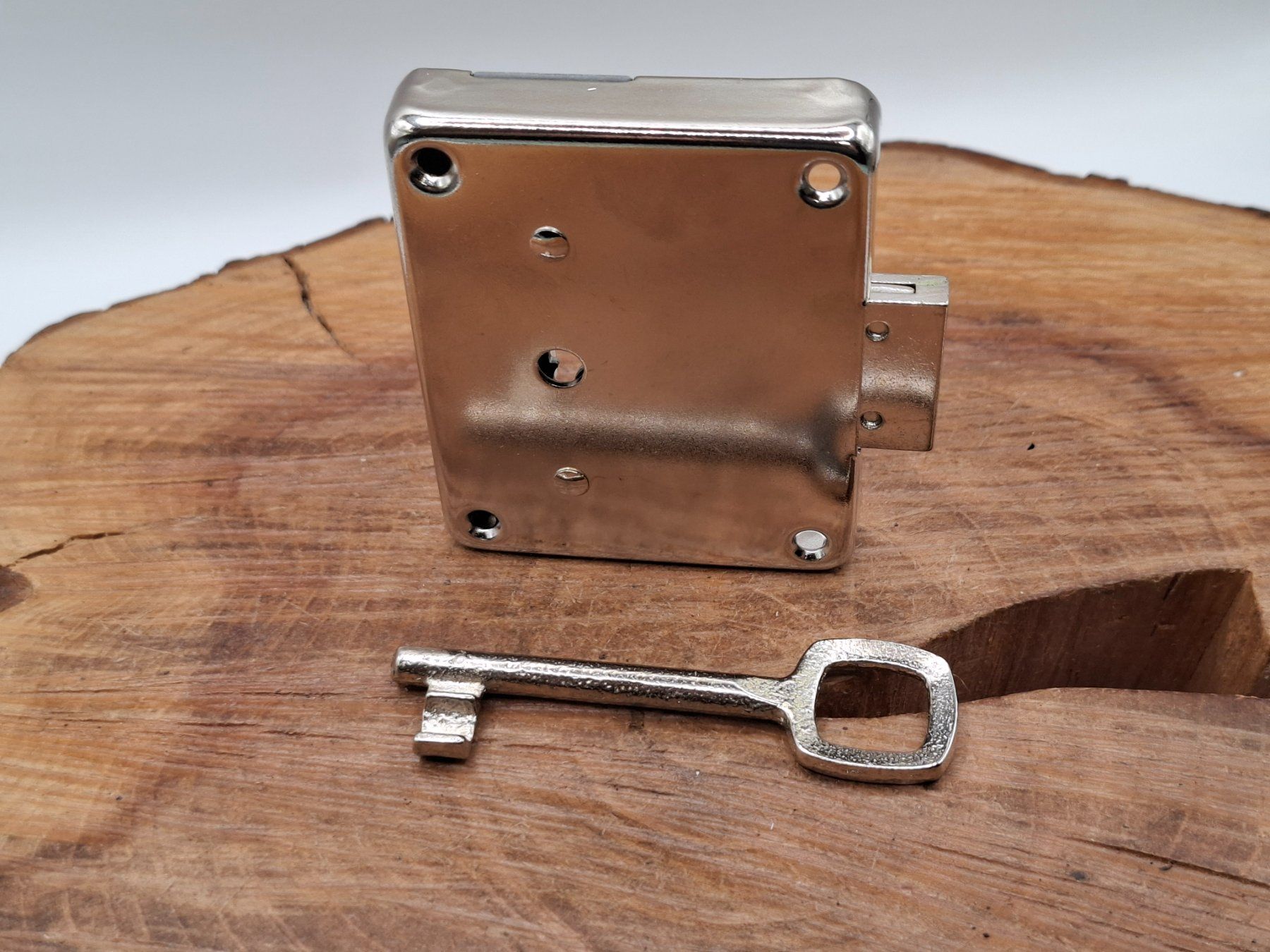 1 Möbel Schloss «HEUSSER» mit Schlüssel, DM4cm (3861#MBS3) (Neu (gemäss ...