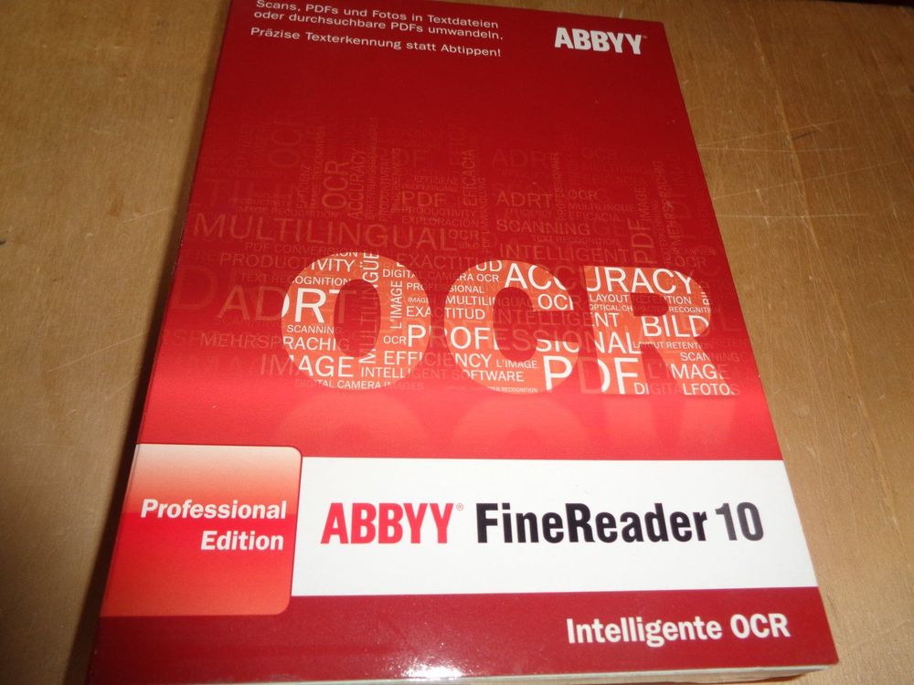 ABBYY - FINE READER 10 - SCANS, PDF, FOTOS IN TEXTDATEIEN UM | Kaufen ...