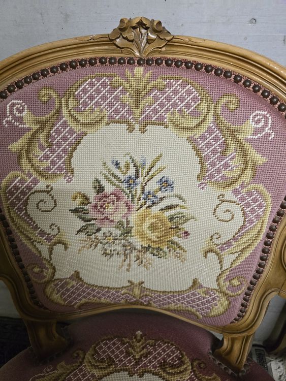 Gobelin Armlehne Stuhl | Kaufen auf Ricardo