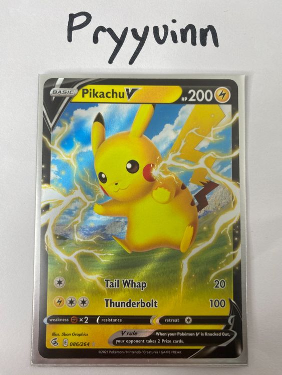 Pikachu V 086/264 FST Fusion Strike English | Kaufen auf Ricardo