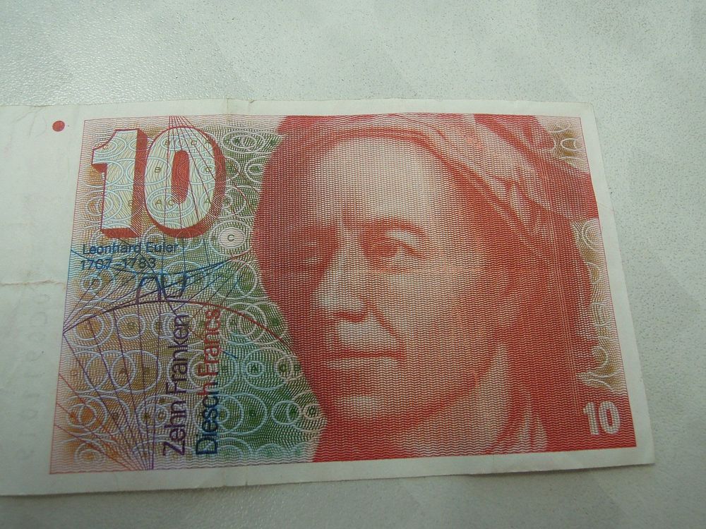 Banknote 10 Fr.- 1990 Gebraucht (Gebraucht) in für CHF 10 – mit ...