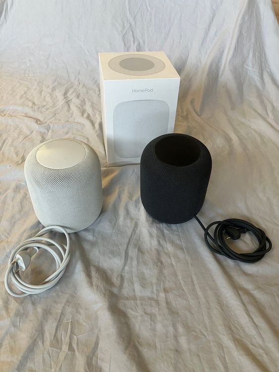 Apple HomePod (1st Generation) weiss und schwarz (Gebraucht) in ...