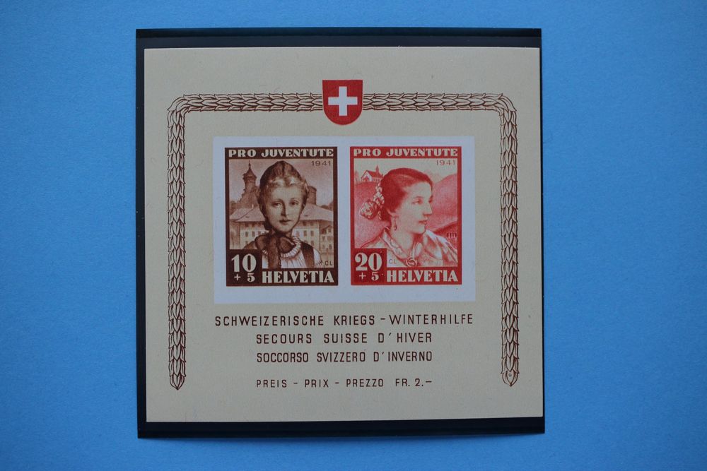 1941 PJ-Block - tadellos postfrisch ** - Zumstein CHF 130.00 (Neu und originalverpackt) in ...