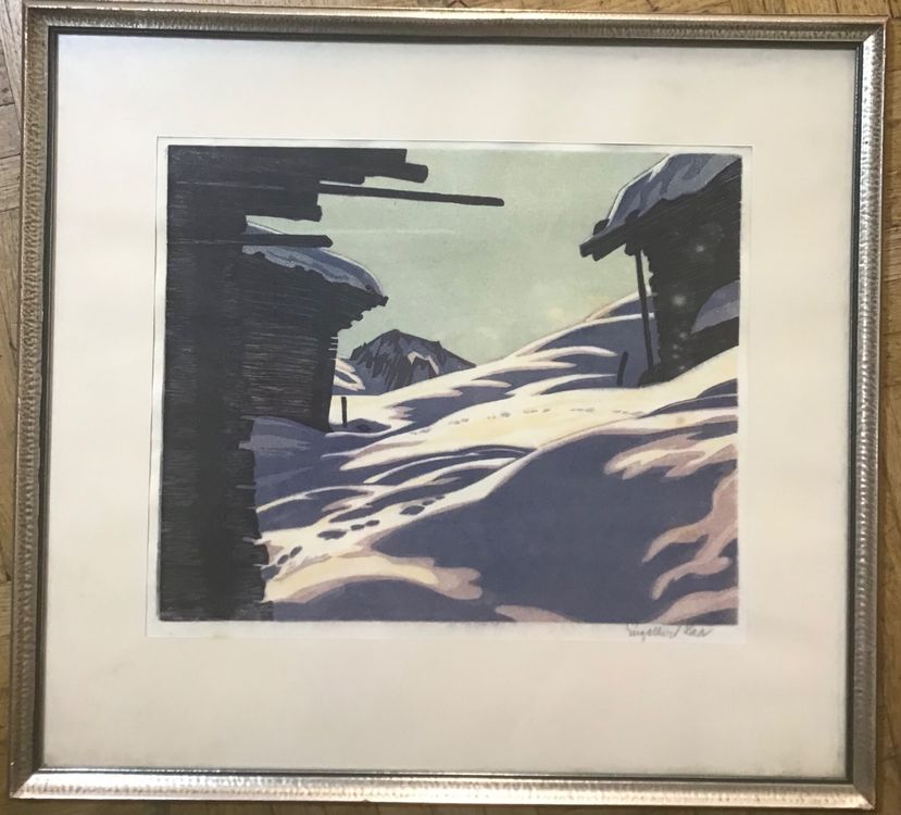 Berglandschaft Holzschnitt Unleserlich Signiert (Gebraucht) in Root für CHF 370 – mit Lieferung ...