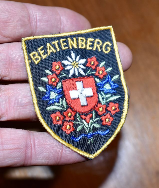 VINTAGE Badge BEATENBERG nos ST. GALLER STICKEREI | Kaufen auf Ricardo