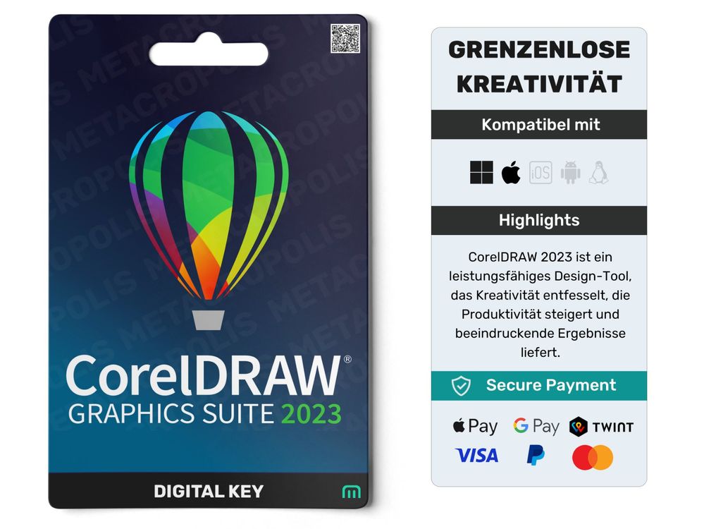 CorelDRAW Graphics Suite 2023 - WIN / MAC - Lifetime (Neu und ...