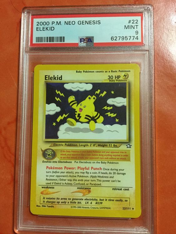 Elekid, Neo Genesis (2000), PSA 9 Mint (Gebraucht) in Peseux für CHF 67 – mit Lieferung auf ...
