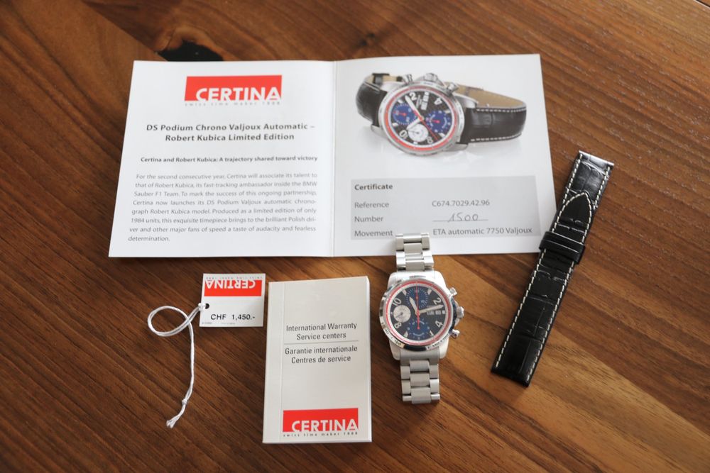 Certina Podium BMW Sauber F1 Team Limited Edition (Gebraucht) in ...