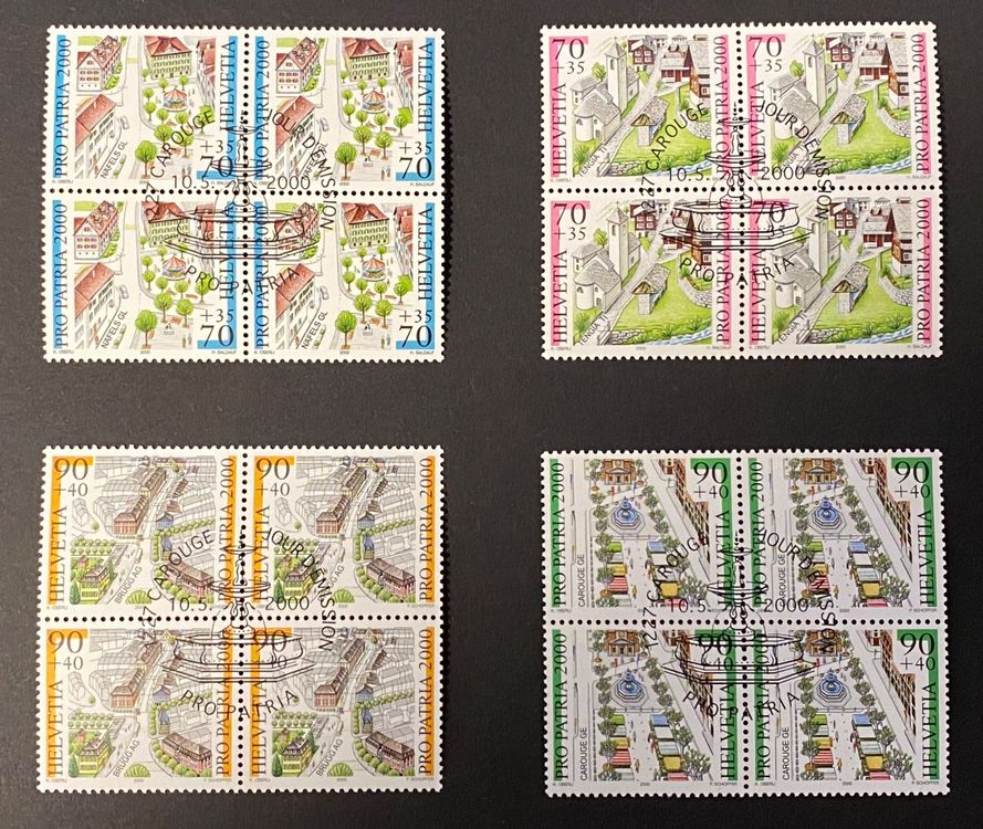 Serie Viererblöcke ET Pro Patria 2000 (Usato) a Lodano per CHF 1 – con ...