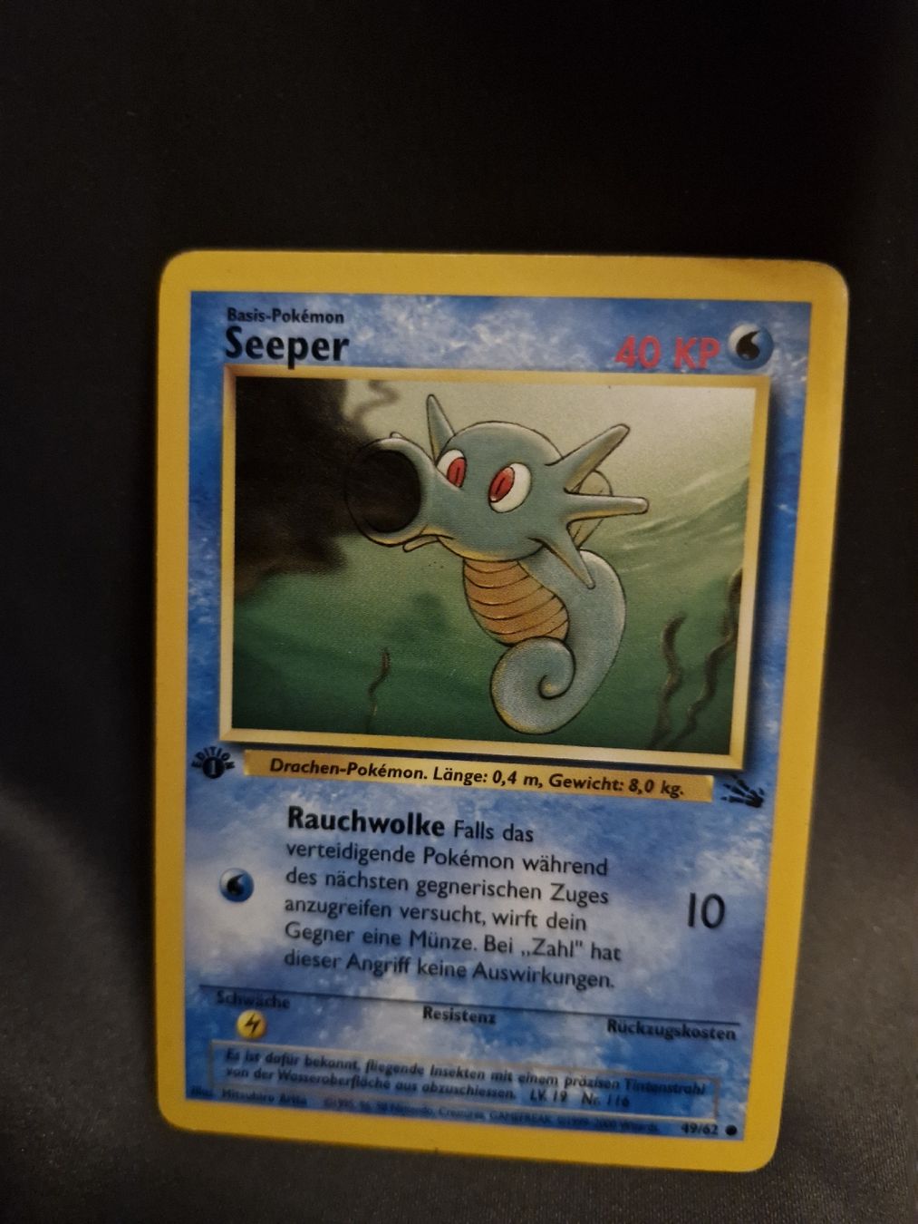 Pokemon Karte Seeper 1. Edition - Fossil 49/62 (Gebraucht) in Muri AG ...