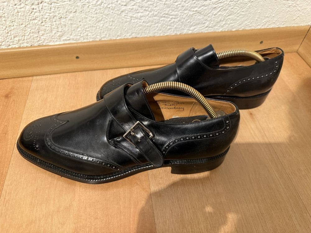 Church's Custom Grade Black Leather Monk Strap Shoes! (Gebraucht) in ...