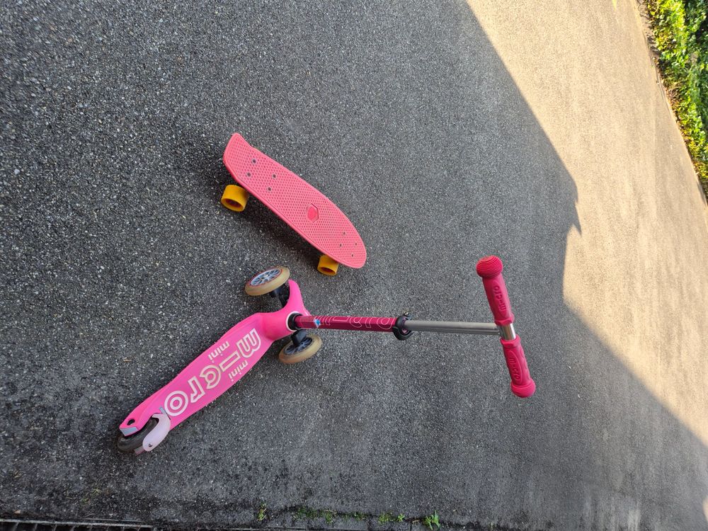 Micro Mini Scooter Pink & Penny Board Set für Kinder! (Gebraucht) in Nürensdorf für CHF 2 – nur ...