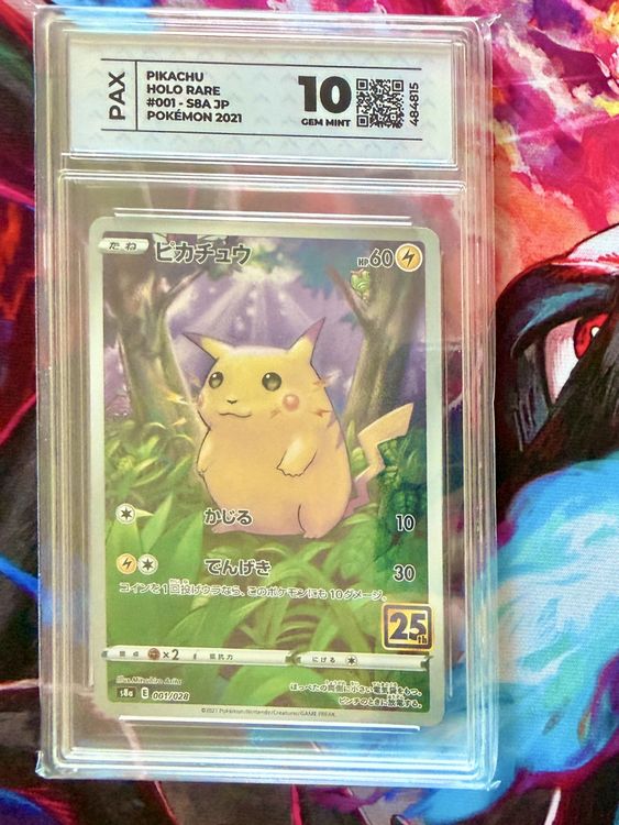 PAX 10 - Pikachu 25th anniversary (holo rare) #001 (Neu (gemäss ...