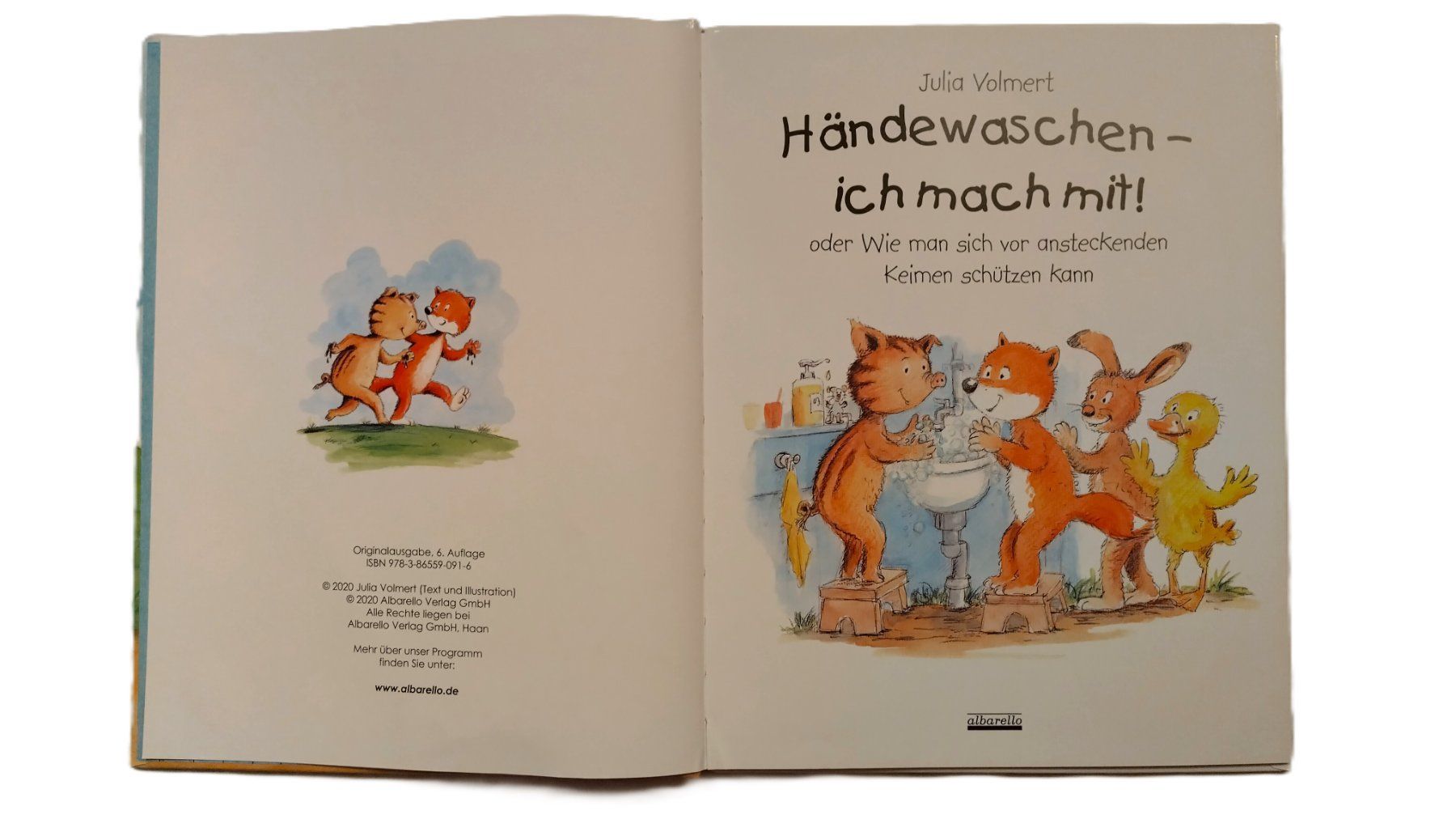 Händewaschen - ich mach mit! / Bilderbuch von Julia Volmert (Gebraucht ...