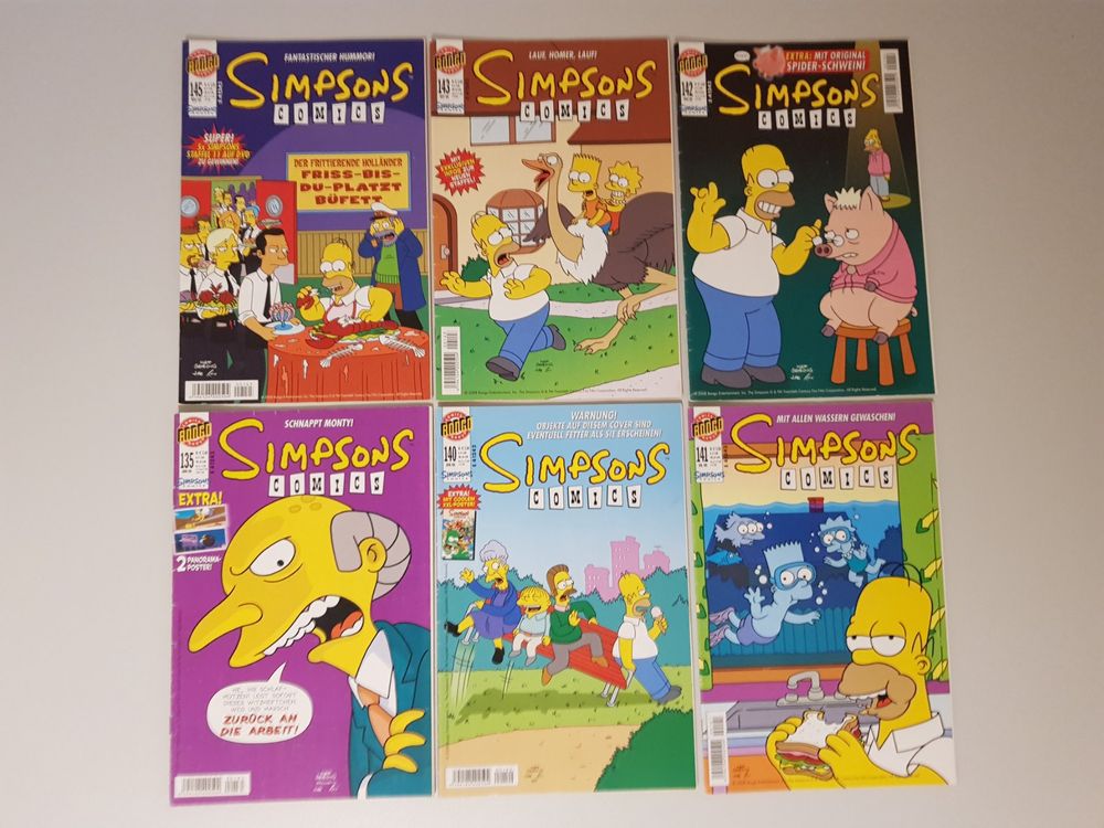 6x Simpsons Comics (Gebraucht) in Münchenstein für CHF 20 – mit ...