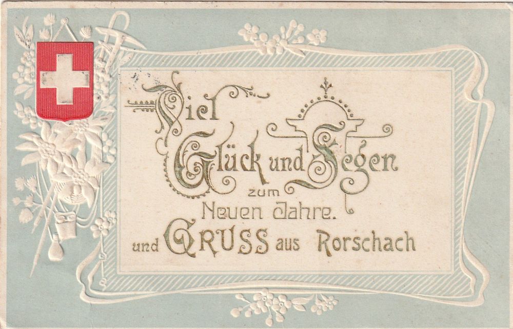 Rorschach - Präge-Litho-Gruss aus Rorschach | Kaufen auf Ricardo