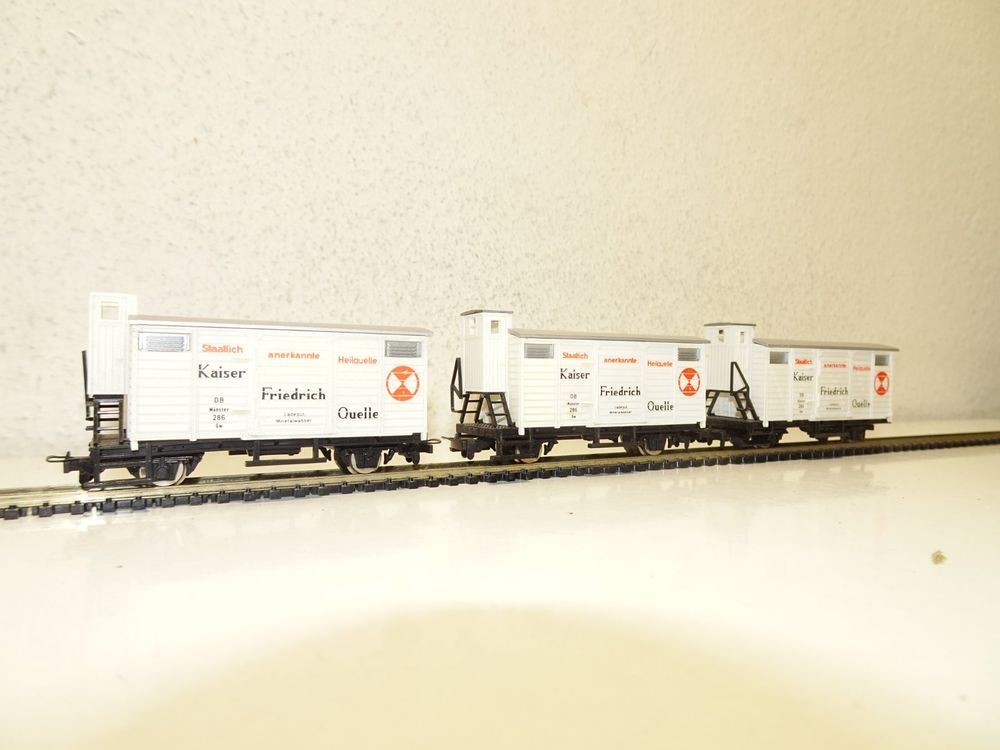 3 Egger Bahn Güterwagen Heilquelle Friedrich DB 286 HOe (T19 | Kaufen ...