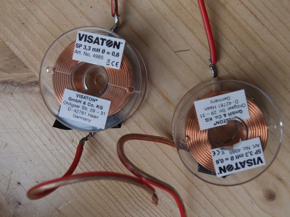 Lautsprecherbau Visaton Luftspule 3.3 mH & Kondensor 33 uF | Kaufen auf Ricardo