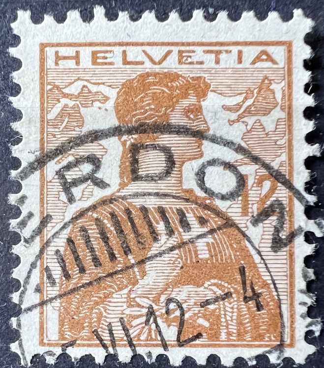 1907 Helv. Brustbild Zst 121 Voll-⦿ Yverdon (Gebraucht) in St. Gallen für CHF 1 – mit Lieferung ...