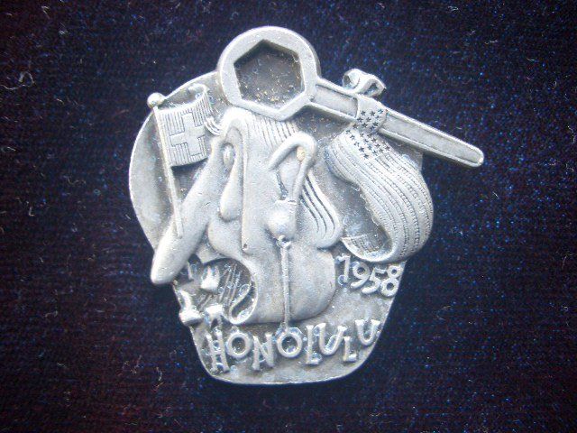 FASNACHT SOLOTHURN 1958 HONOLULU Aluplakette | Kaufen auf Ricardo