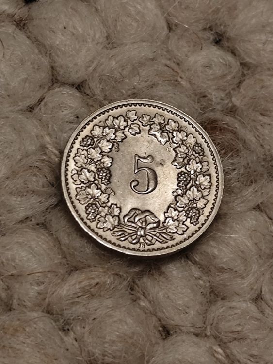 => 5Rp 1951 fast stgl, selten in dem Zustand