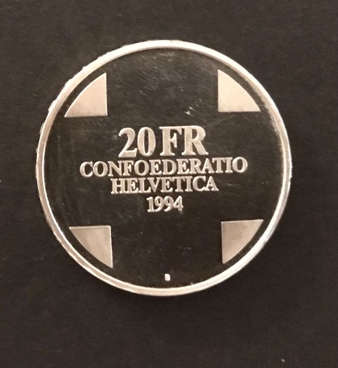 Gedenkmünze 20 Fr 1994 Silber Teufelsbrücke | Kaufen auf Ricardo