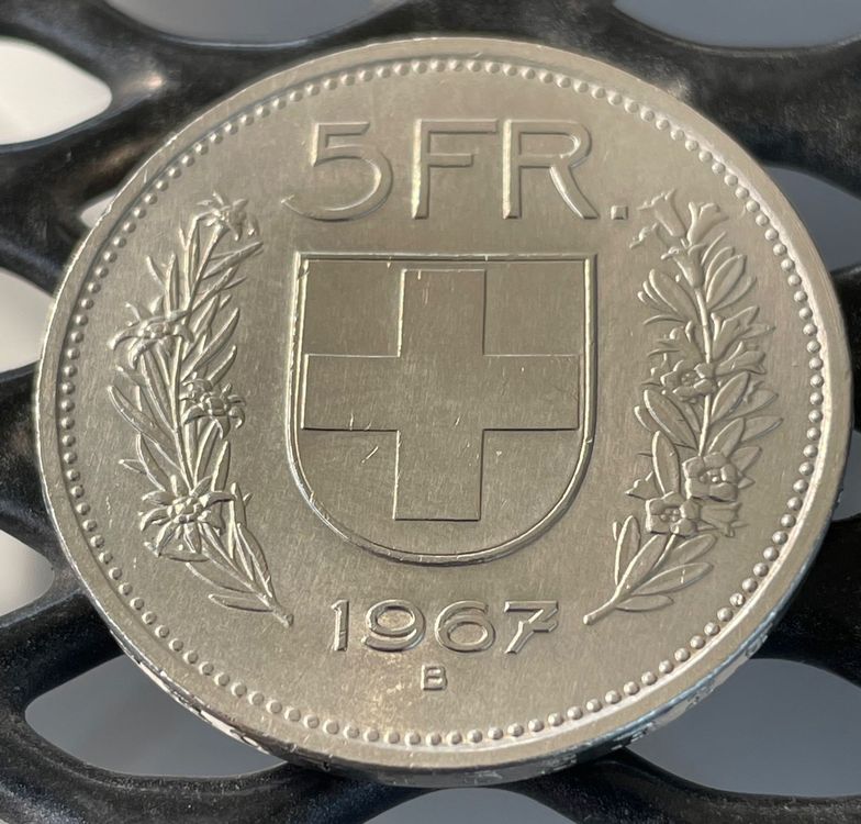 5 Franken 1967 fast unz. (Neu (gemäss Beschreibung)) in Reichenburg für CHF 12 – mit Lieferung ...