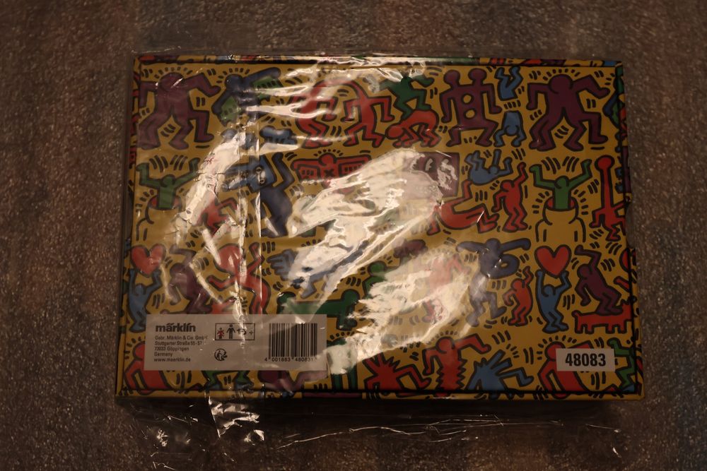 Märklin H0 Message Wagons Keith Haring, Jean-Michel Basquiat (Neu und ...