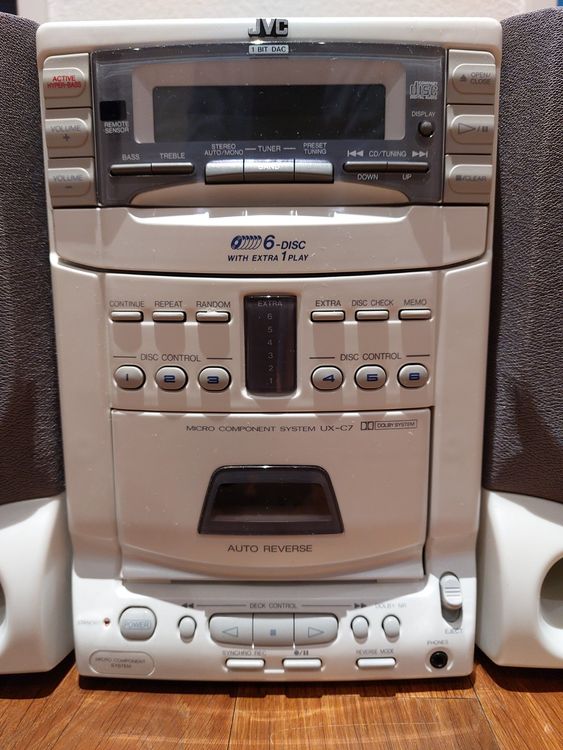 JVC Micro Component System UX-C7 (UX-RC7) weiss zu verkaufen | Kaufen ...