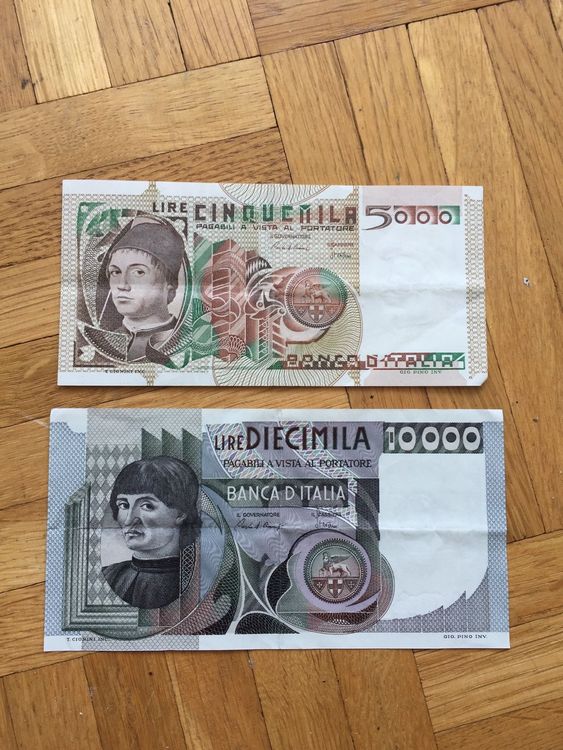 Banknoten Italien (Gebraucht) in Muralto für CHF 12.5 – mit Lieferung ...