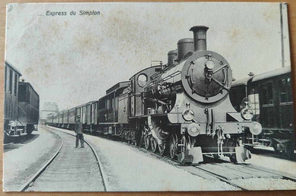 Simplon Express mit Dampflock um 1910 (Gebraucht) in St. Erhard für CHF ...