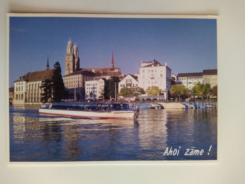 Schiff Zürichsee Zürich Limmat Schiff Grossmünster Fra... (Gebraucht) in Ohmstal für CHF 1 – mit ...