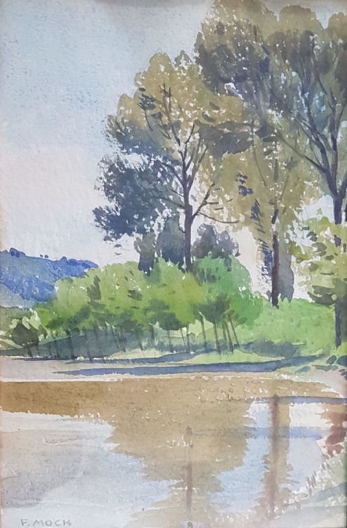 KARL FRITZ MOCK - inter. Aquarell | Kaufen auf Ricardo