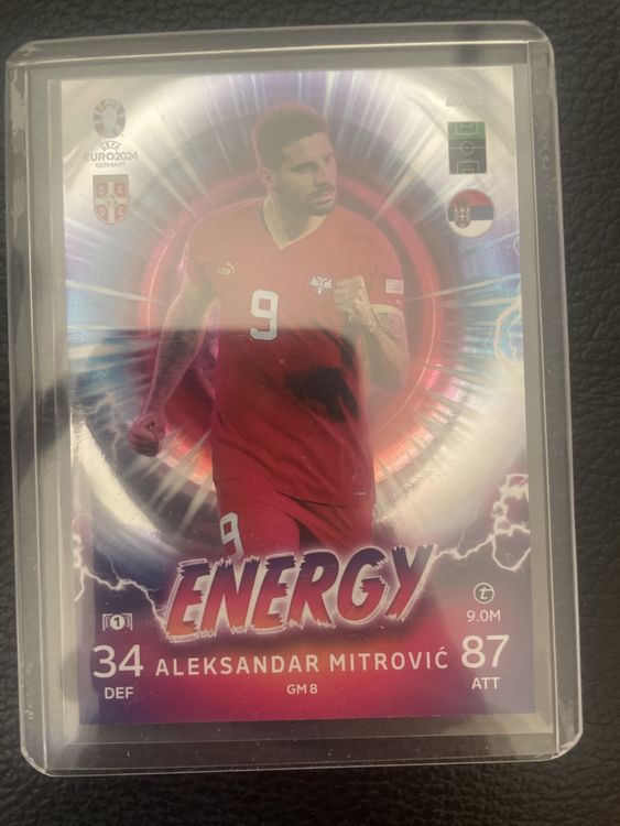 Mitrovic energy GM8 Topps Euro 2024 card | Kaufen auf Ricardo
